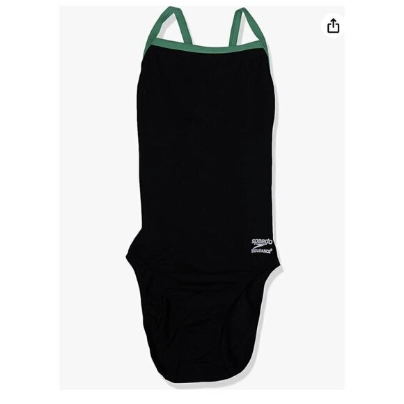 Speedo | Swim | Speedo Solid Black One Piece Endurance Swimsuit Sz 28 ...